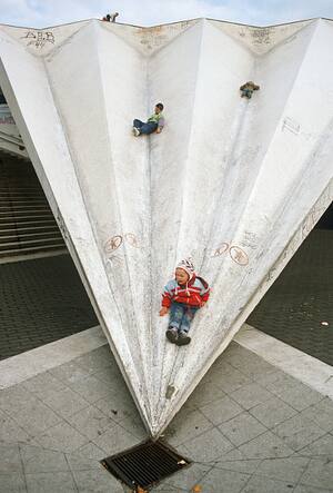 Bizarre-looking slides around the world