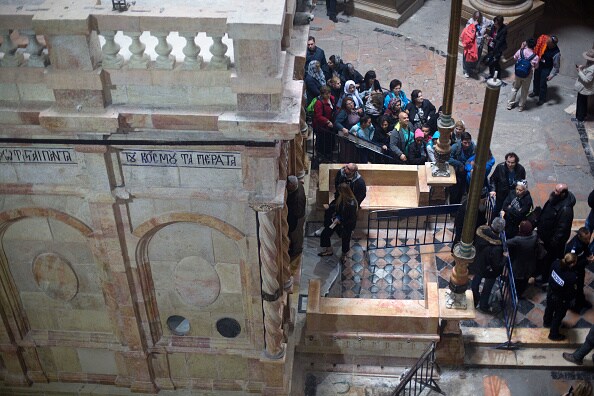 In pics: Inside the burial tomb of Jesus
