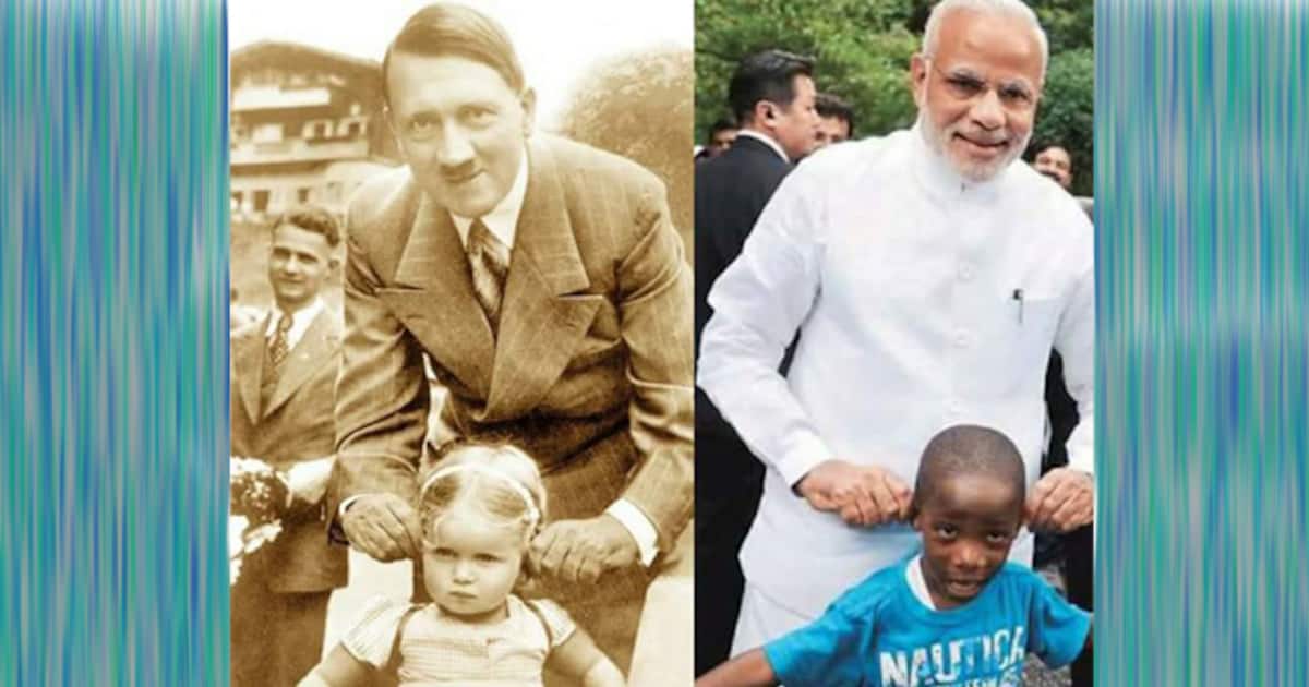 ಹಿಟ್ಲರ್ ರೀತಿ ಬಾಲಕನ ಕಿವಿ ಹಿಂಡಿದರೇ ಪ್ರಧಾನಿ ಮೋದಿ..?