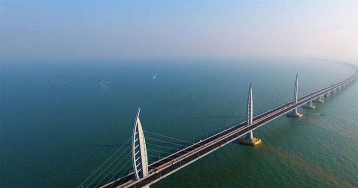 China's president Xi Jinping declares world’s longest sea bridge open