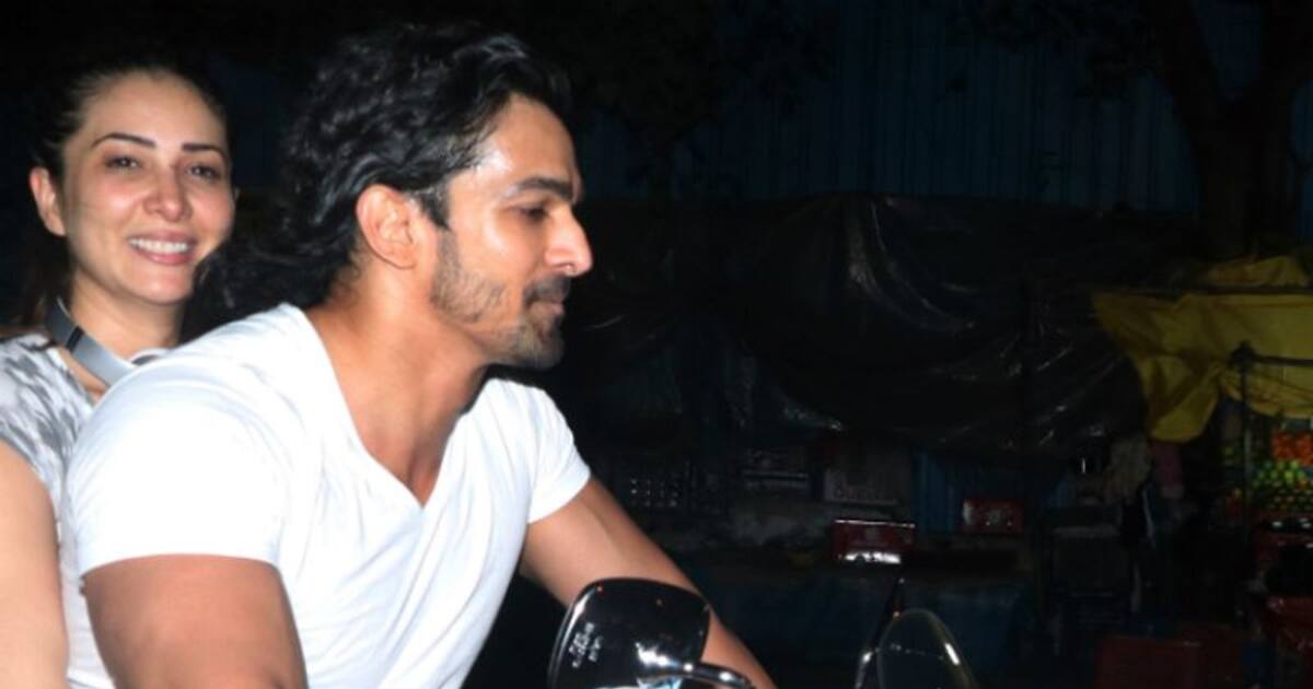 Harshvardhan Rane, Kim Sharma make it official on a scooter ride