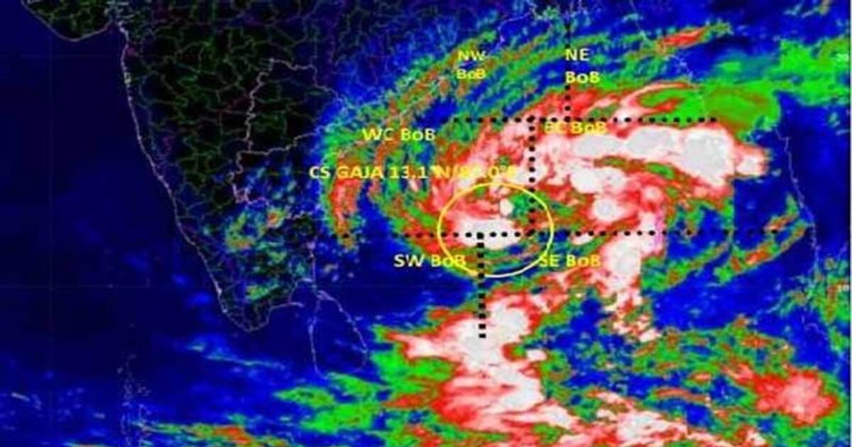 Cyclone Gaja picks up speed, to make landfall in Tamil Nadu by evening