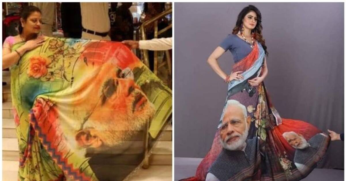 பெண்களின் ராக்ஸ்டாராக மாறிய "மோடி"..! சேலையிலும் கெத்து..!