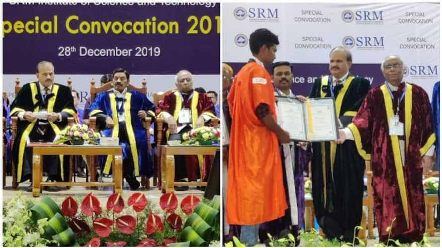 srm university convocation function for bachelor and master degree students