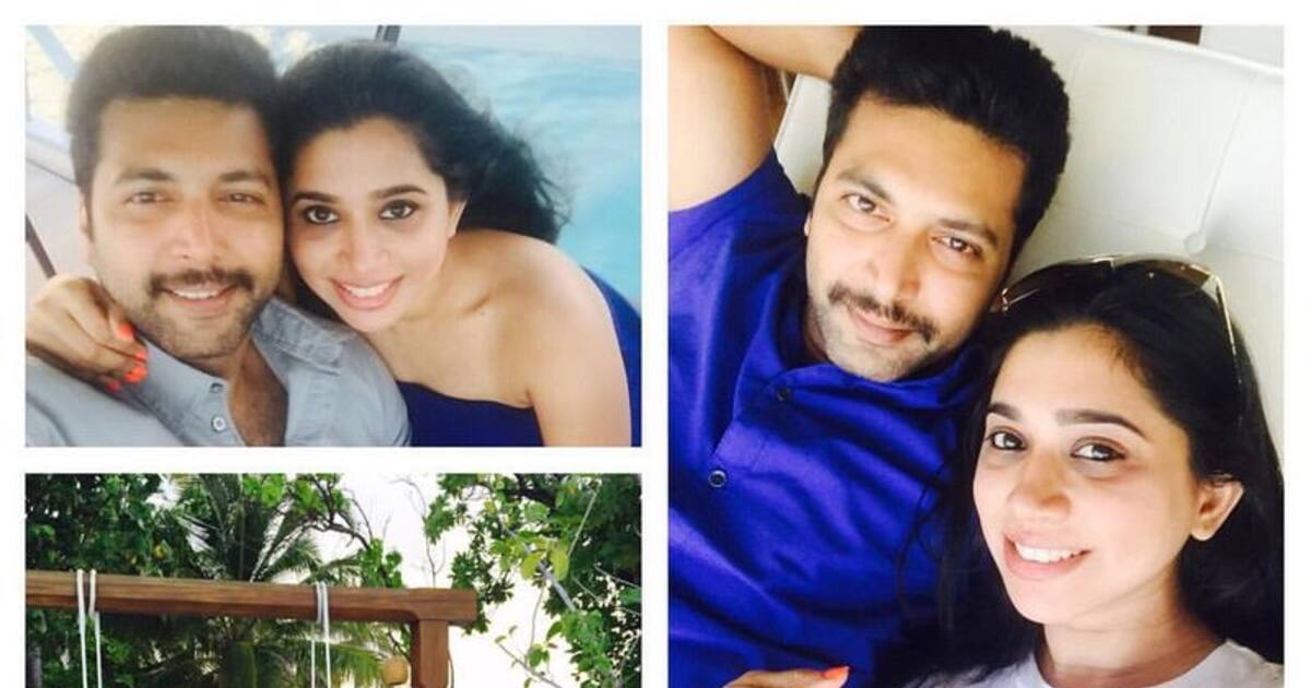 படத்தில் மட்டுமல்ல... நிஜத்திலும் செம்ம ரொமான்ஸ்... ஜெயம் ரவி ...