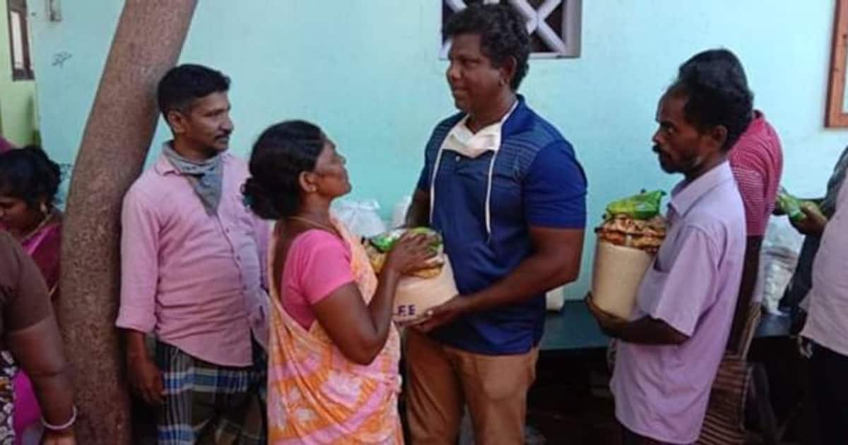 கஷ்டப்படும் 250 குடும்பத்திற்கு மளிகை பொருட்கள் கொடுத்து உதவிய வில்லன் ...