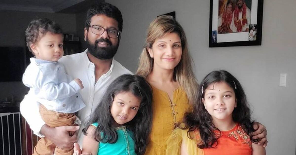 தனது 2 மகள் 1 மகன் மற்றும் கணவருடன் ஜாலியாக பொழுதை கழிக்கும் ...