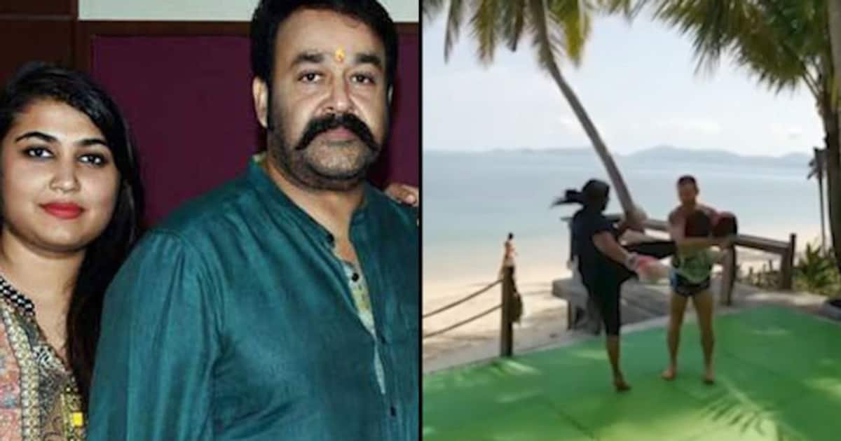 Mohanlal's daughter Vismaya performs martial arts like her star father ...