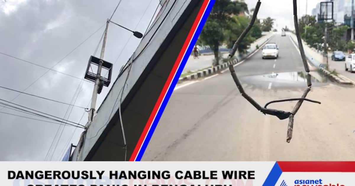 Bengaluru: Hanging cable wire a threat to pedestrians, motorists on ...