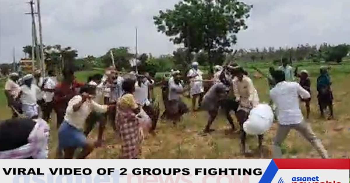 Karnataka: Fight over land dispute turns ugly in Andhra Pradesh, video ...