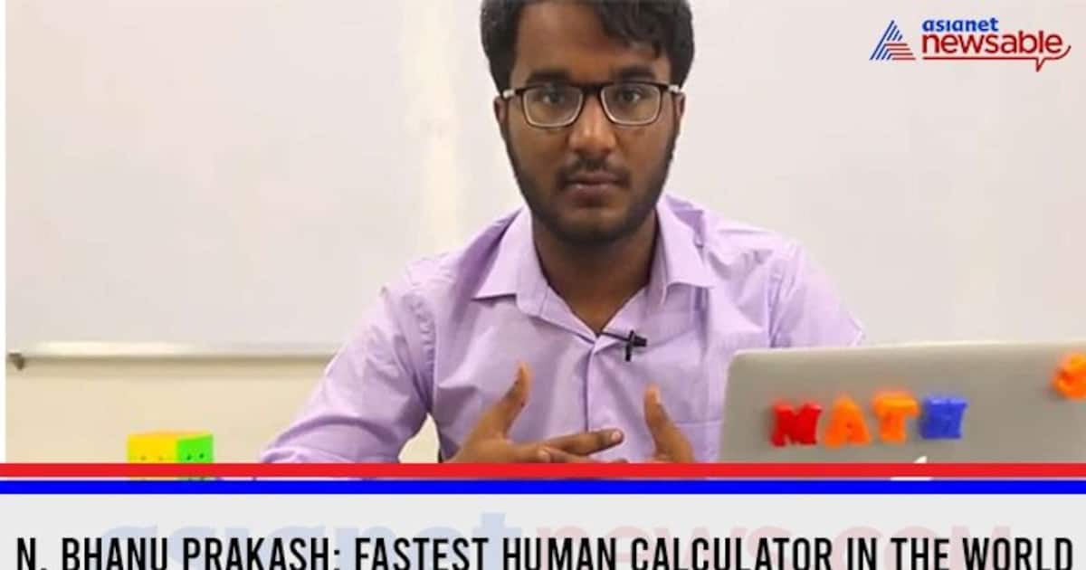Meet N Bhanu Prakash, Fastest Human Calculator in the world