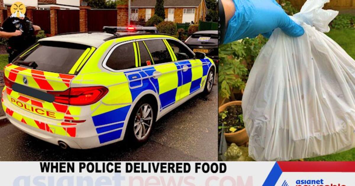 When police delivered food for a customer