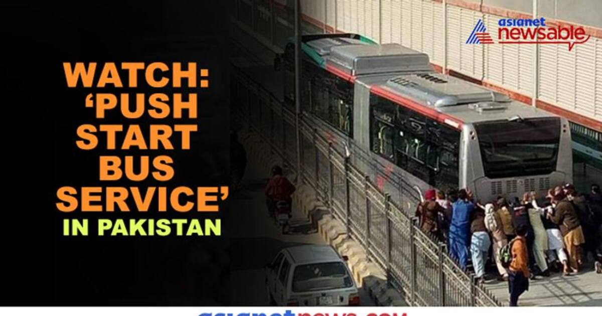 Pakistani passengers push BRT bus after it breaks down, netizens say ...