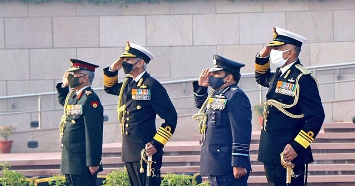 Indian armed forces salute Veterans