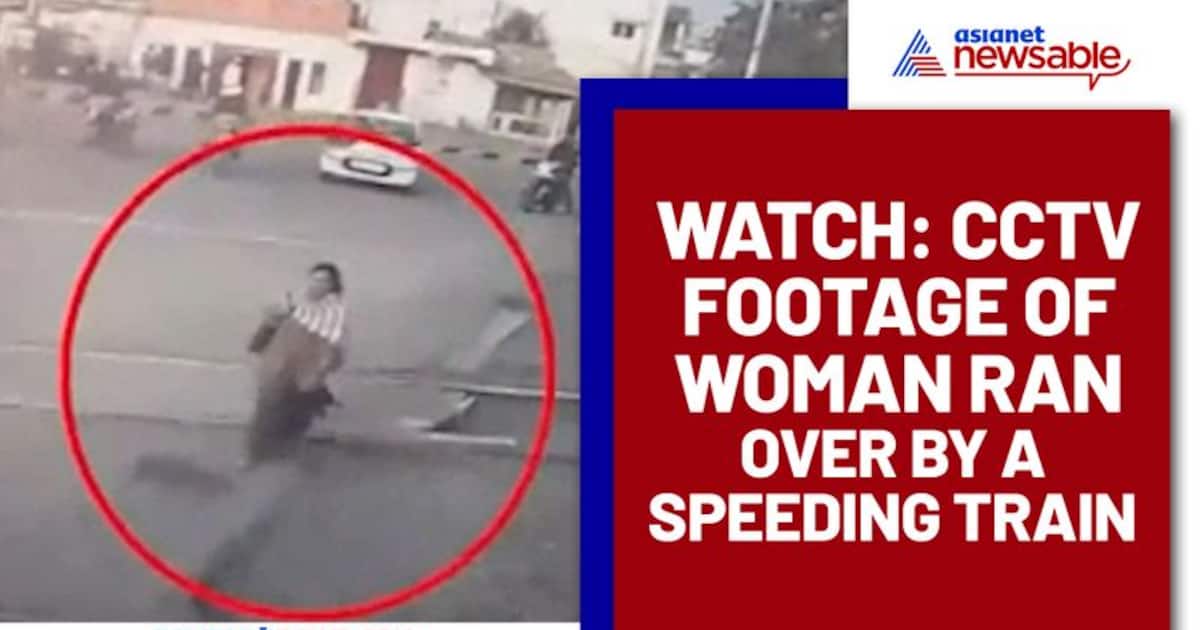 Woman run over by a speeding train; Watch viral video