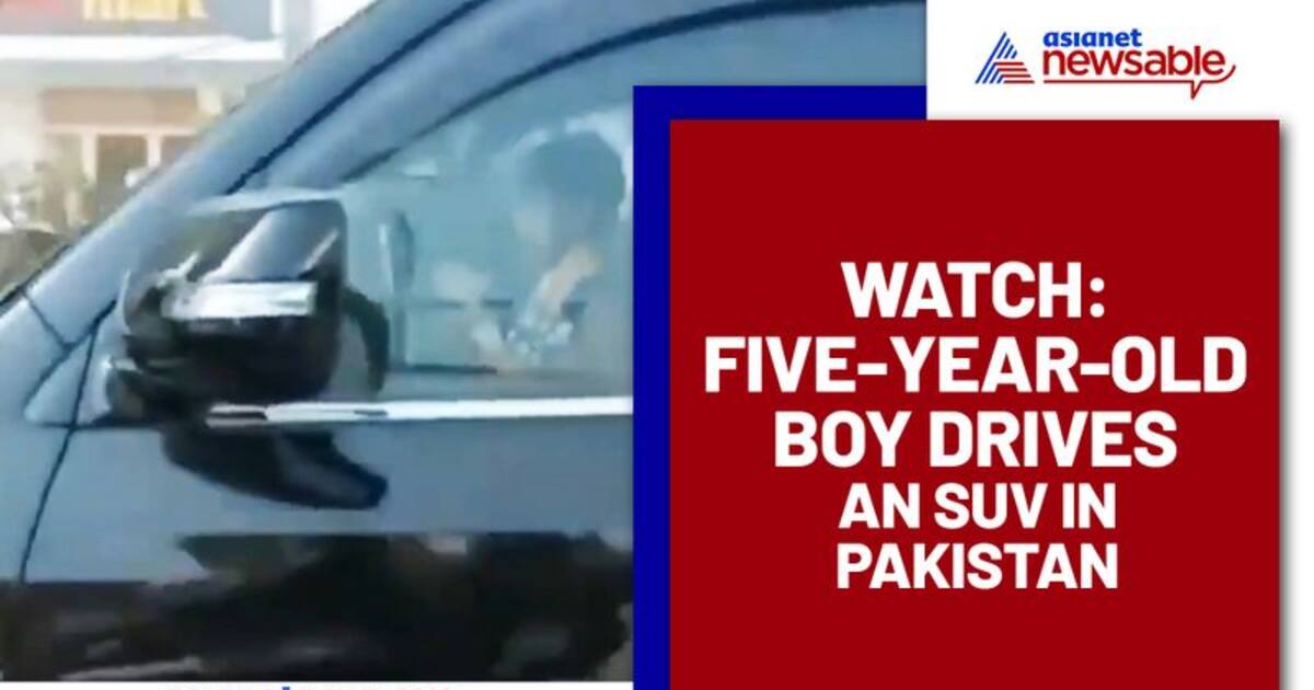 5-year-old drives SUV on a busy highway in Pakistan; Video goes viral