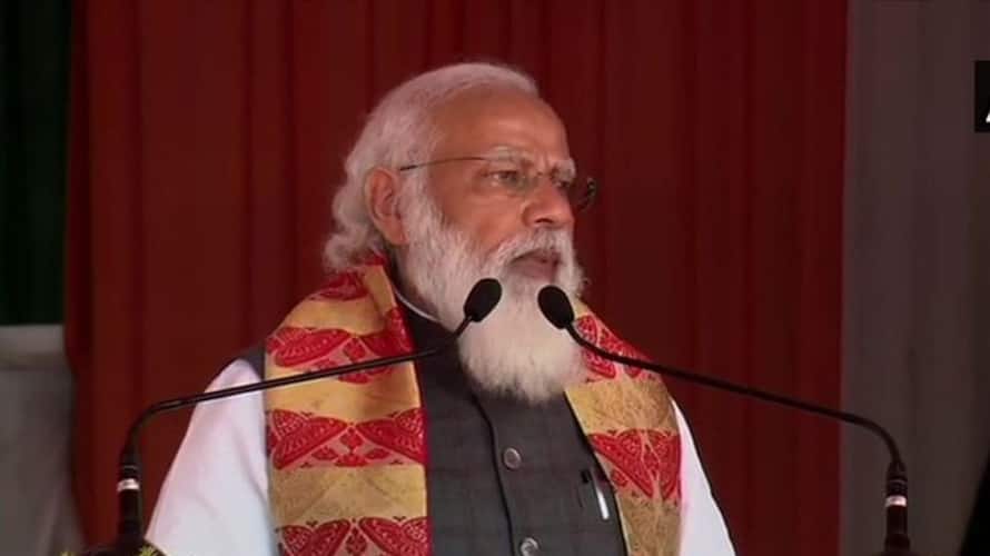 PM Modi launches 'Asom Mala' programme in Assam, breaks silence on ...