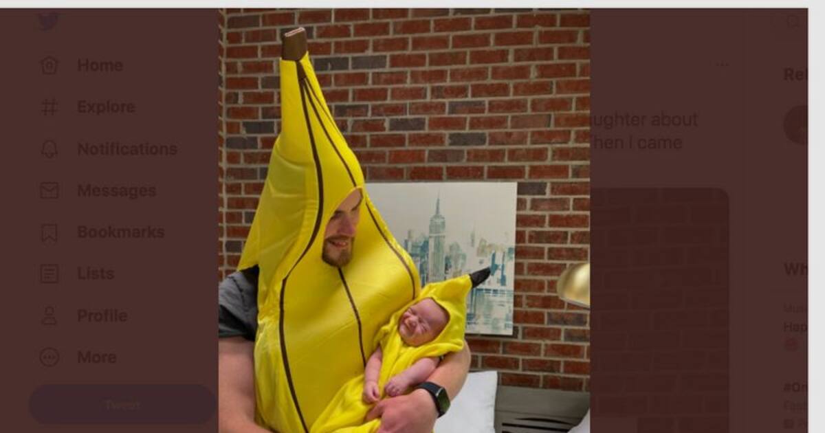 Viral: Father-daughter don matching banana outfits, leaves Twitter in ...