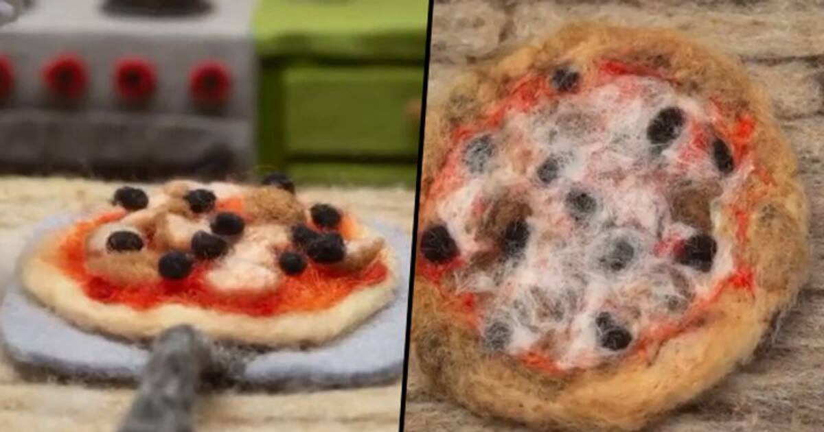 Watch Pizza's stop motion animation made out of wool