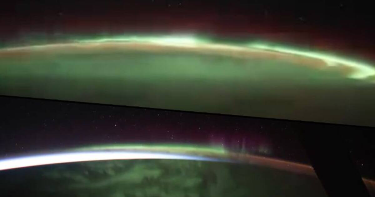 Astronaut shares timelapse video of aurora australis taken from space ...