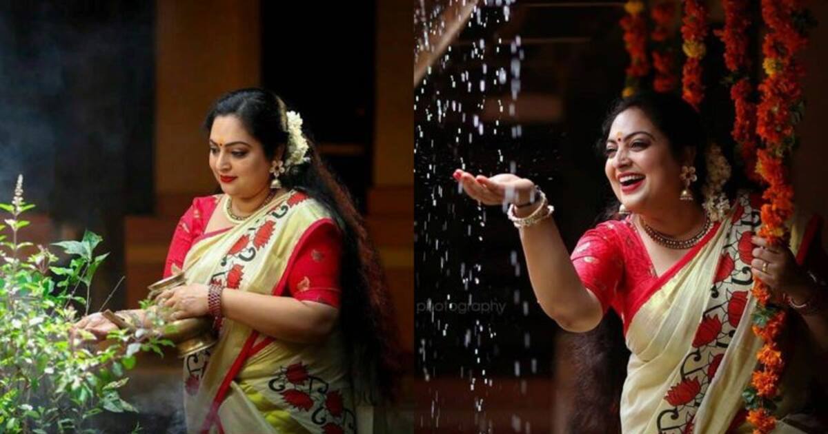 സെറ്റ് സാരിയില്‍ തിളങ്ങി രശ്‍മി സോമന്‍; ഓണം ഫോട്ടോഷൂട്ട് ചിത്രങ്ങള് ...