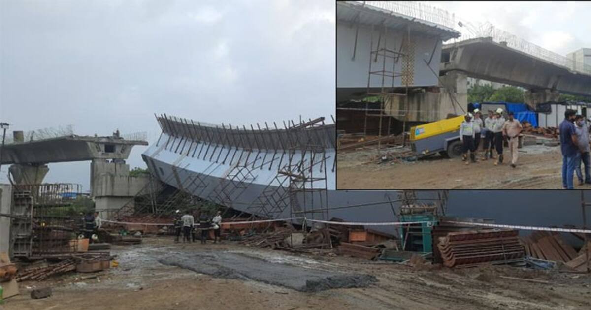 Mumbai's under construction flyover collapses, 14 people injured
