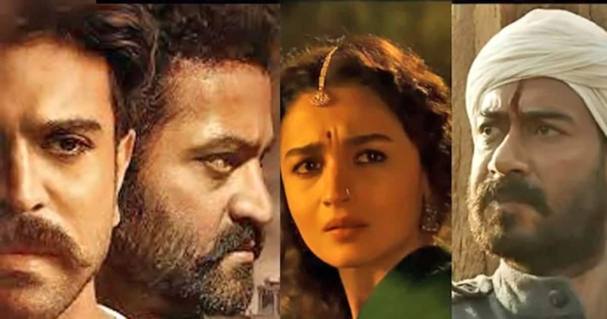 RRR glimpse: Ajay Devgn, Alia Bhatt, Jr NTR and Ram Charan set the big ...