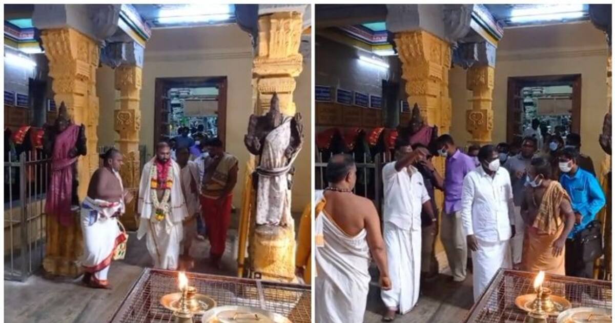 Subaskaran Allirajah: பாரம்பரிய உடையில் மனைவியுடன் ராமேஸ்வரத்திற்கு ...