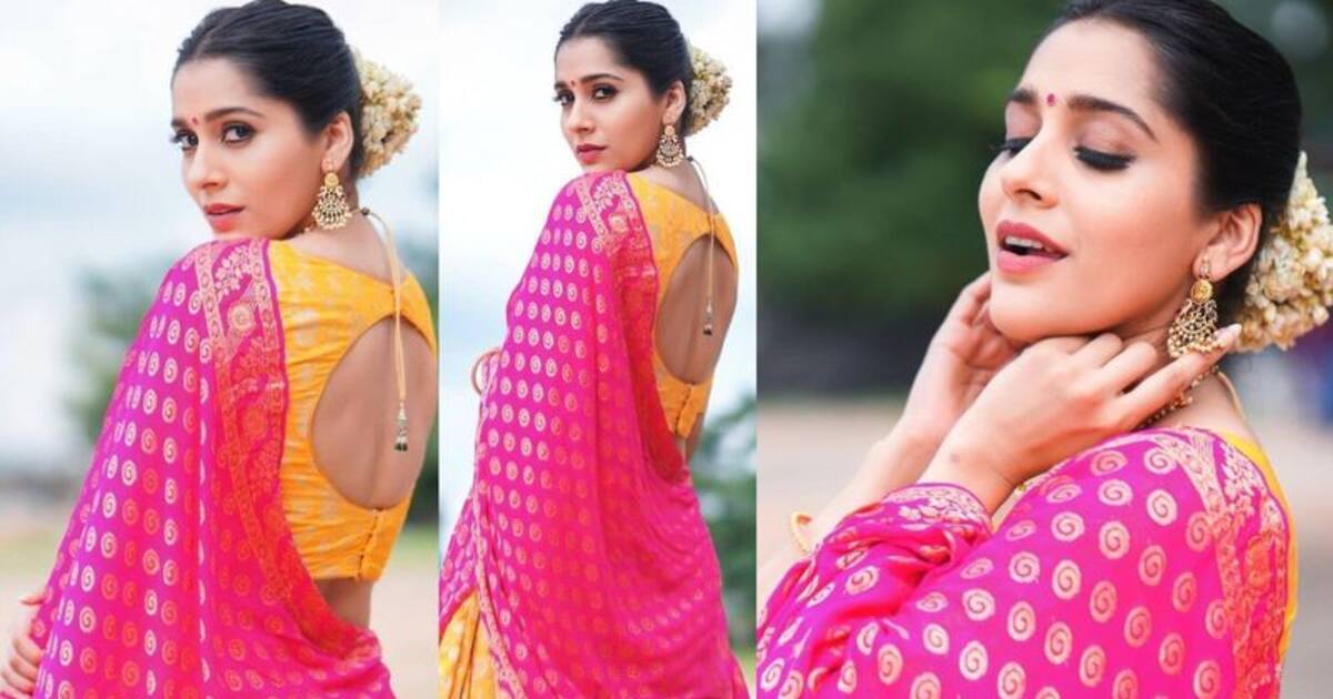 కొప్పున మల్లెల్లు, కిటికీల జాకెట్, బ్యాక్ పైనే ఫోకస్ పెట్టిన రష్మీ ...