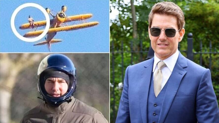 Mission: Impossible 8: Tom Cruise hangs upside down from a World War II ...