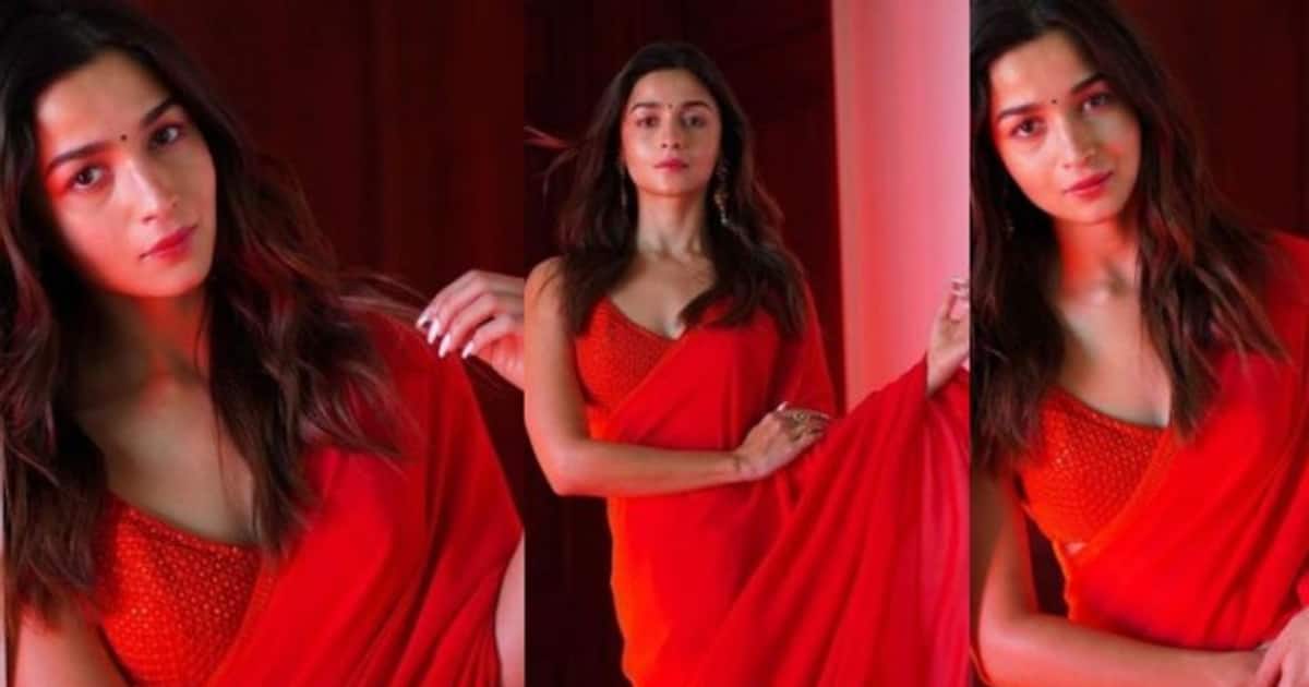 Alia Bhatt : സബ്യസാചിയുടെ ചുവപ്പ് സാരിയില്‍ മനോഹരിയായി ആലിയ ഭട്ട് ...