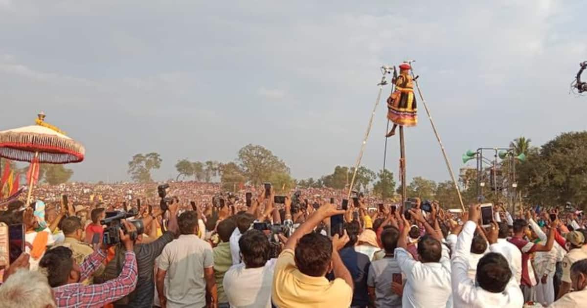 Huvina Hadagali: "ಮಳೆ ಬೆಳೆ ಸಂಪಾತಲೇ ಪರಾಕ್" ಮೈಲಾರಲಿಂಗೇಶ್ವರ ಜಾತ್ರೆಯ ...