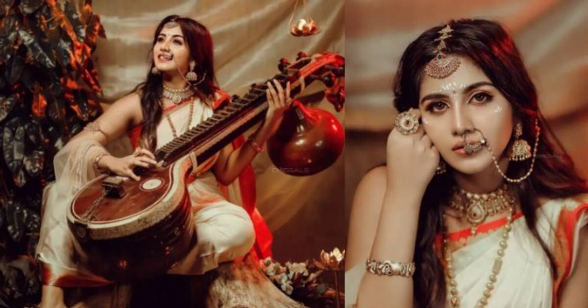 Maneesha Mahesh : 'പെയിന്റിങ് പോലെ', വ്യത്യസ്തമായ ഫോട്ടോഷൂട്ടുമായി ...