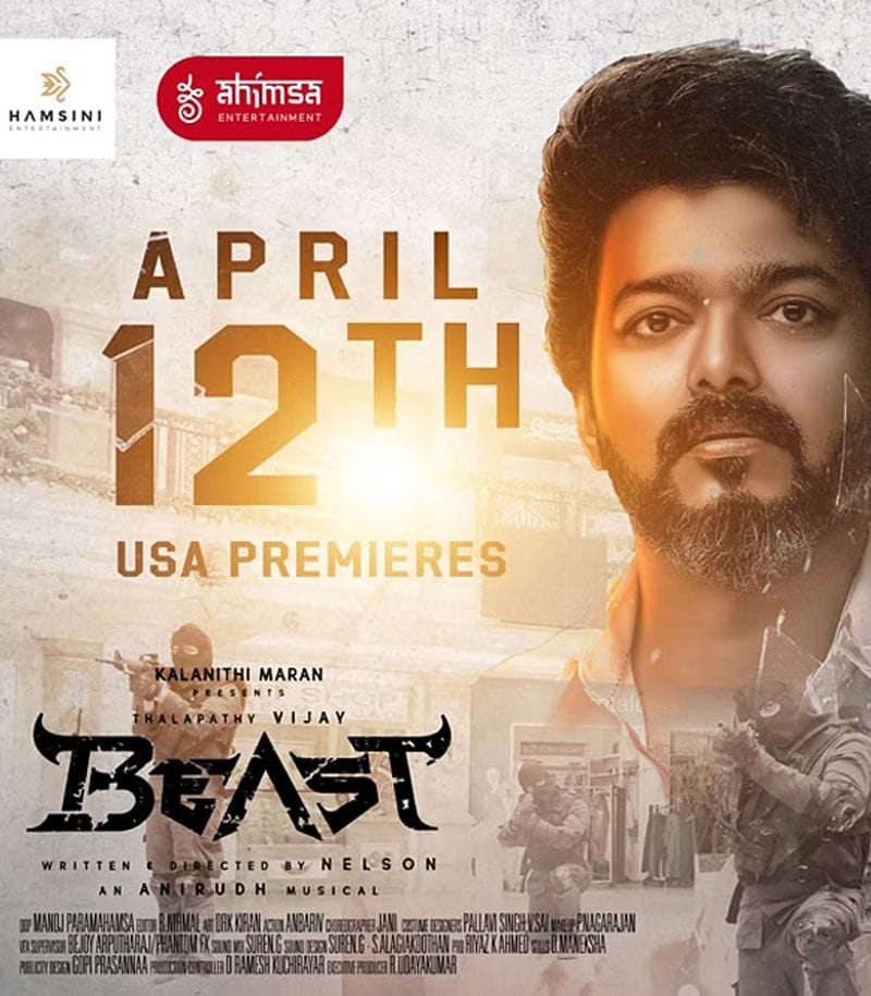 Beast movie : பீஸ்ட் படத்தின் ரிலீஸில் அதிரடி மாற்றம்... புது ரிலீஸ் ...