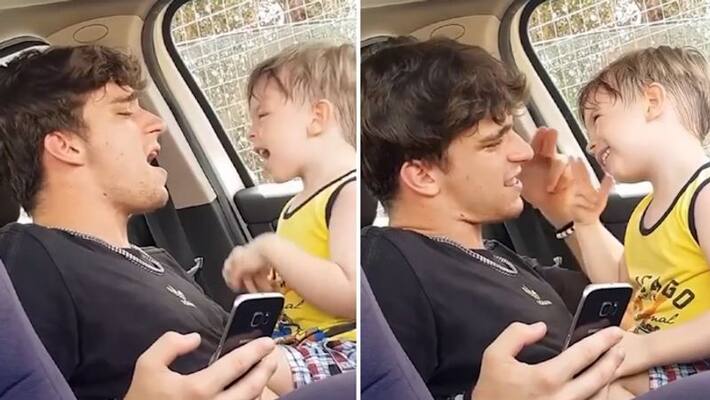 Watch: Father and son singing Måneskin's Beggin' song goes viral ...