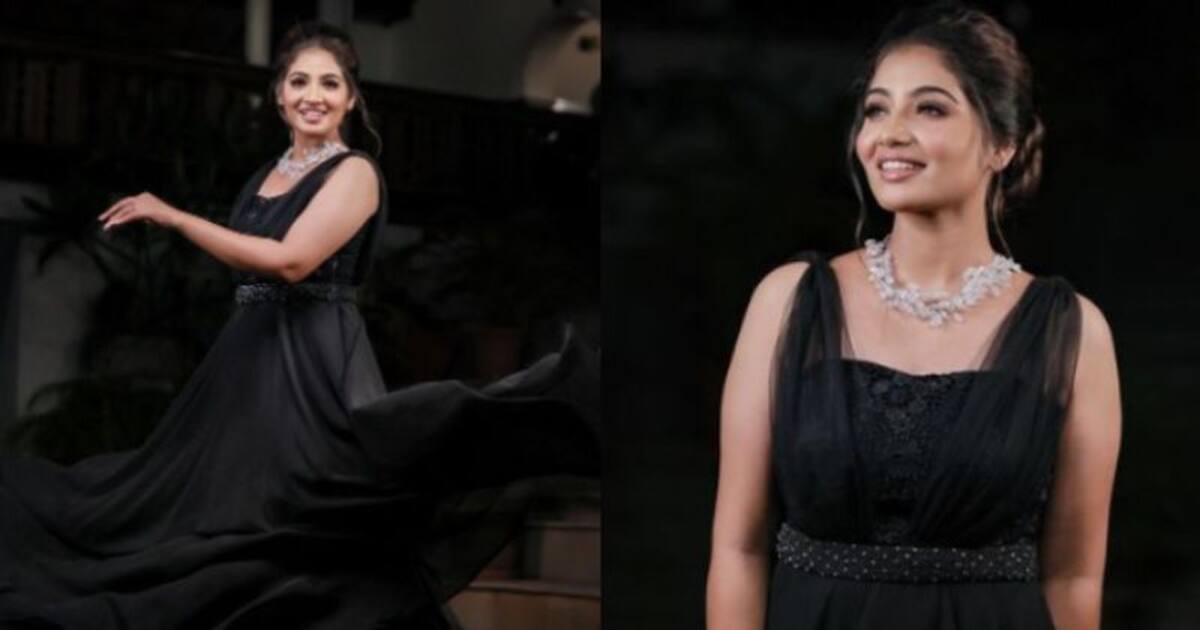 Anshitha anji : കറുപ്പ് ഗൗണിൽ കിടിലൻ ലുക്ക്, ചിത്രങ്ങളും വീഡിയോയുമായി അൻഷിത