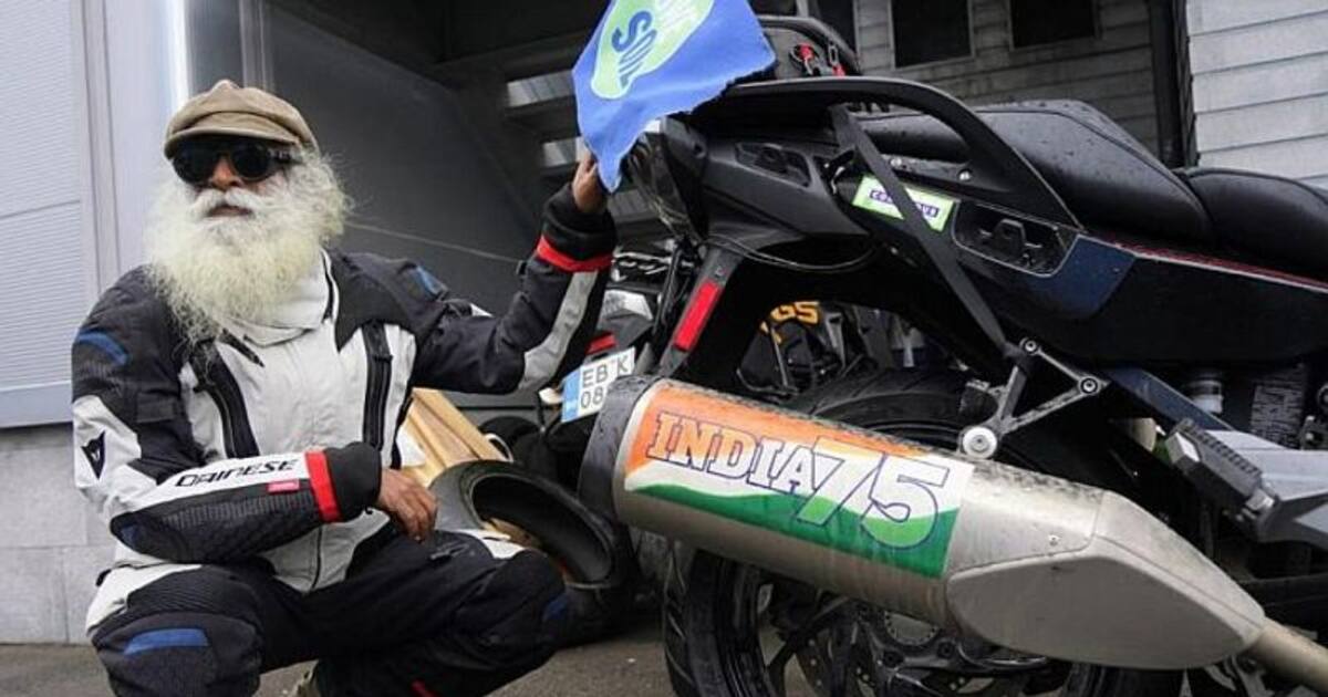 After bike-ride through 26 nations, Sadhguru enters India with 'Save ...