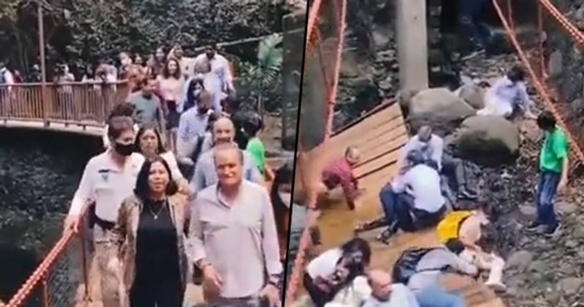 Mexican footbridge collapses right after being inaugurated; watch video
