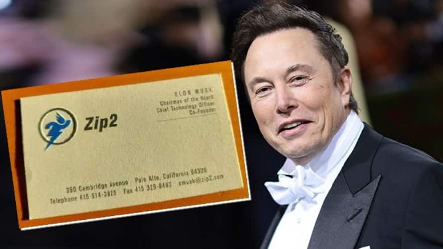 'Ancient times': Elon Musk reacts to his business card from 1995 which ...