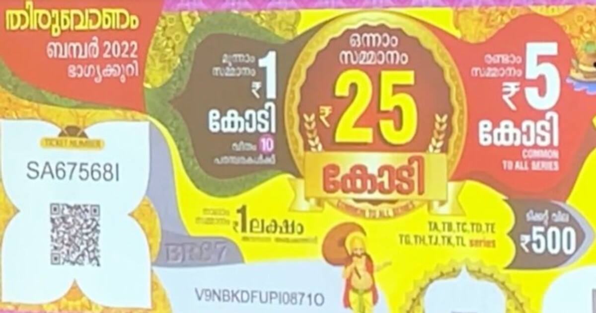 Kerala lottery thiruvonam bumper: റെക്കോർഡ് ഇട്ട് ബമ്പർ വില്പന ...