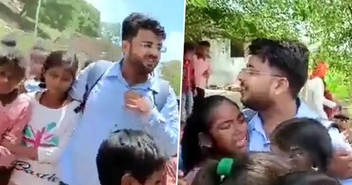 Viral video: UP students cry profusely as teacher gets transferred ...