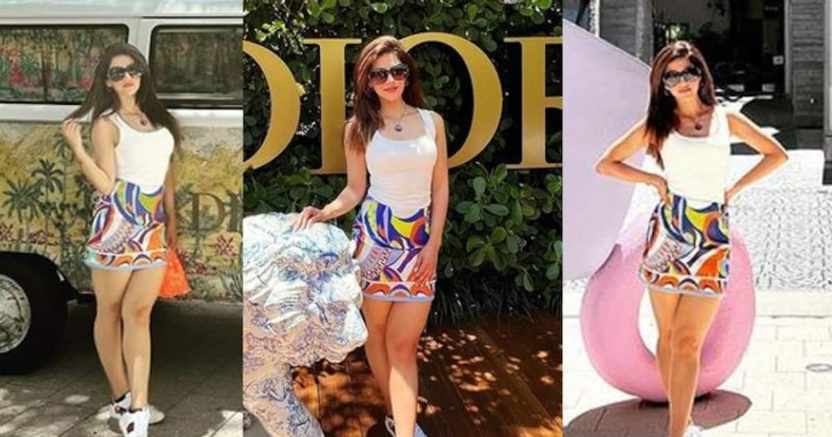 పొట్టి స్కర్ట్ లో హాట్‌ థైస్‌ చూపిస్తూ పిచ్చెక్కిస్తున్న మెహరీన్ ...