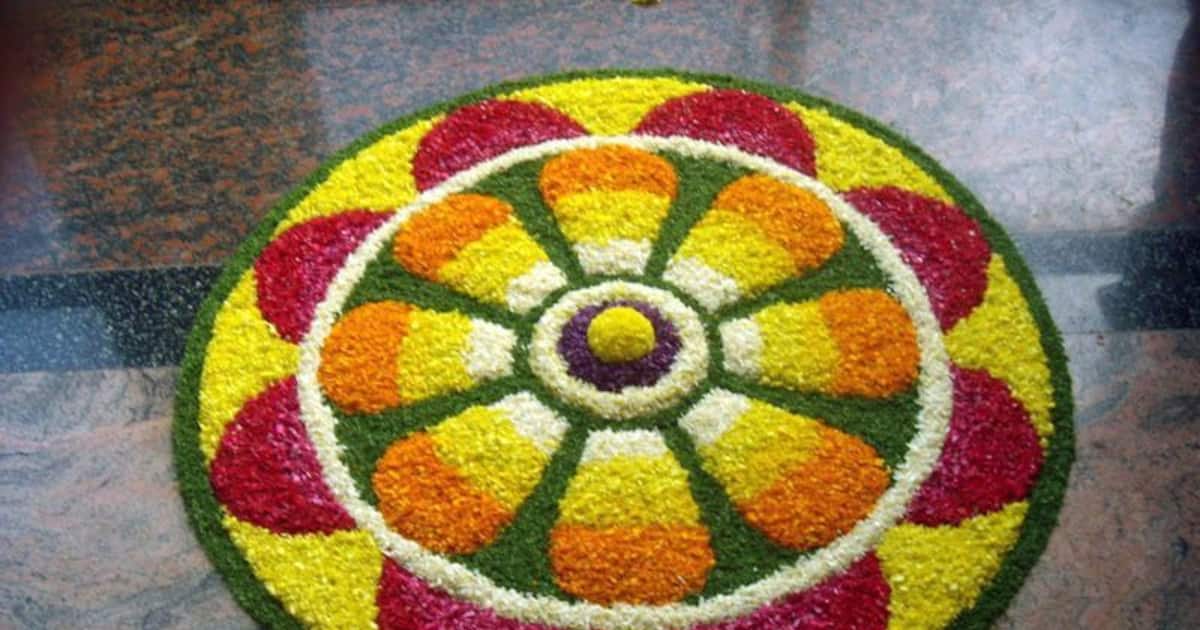 Onam 2023: How to make an easy Pookalam or floral rangoli design; Check ...