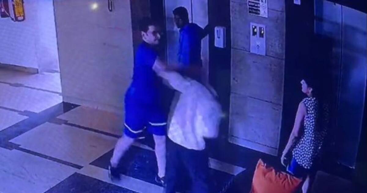 Gurugram shocker! Rescued from high-rise building's lift, man slaps and ...