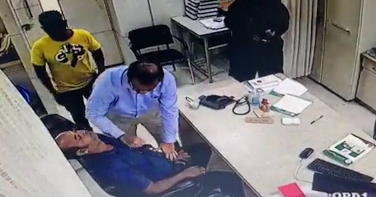 Watch: Patient collapses during consultation; doctor's quick reaction ...