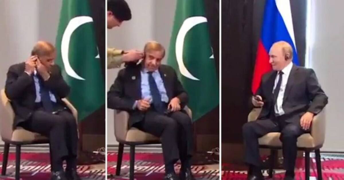 'Constant embarrassment': Putin laughs as Pak PM struggles to wear ...