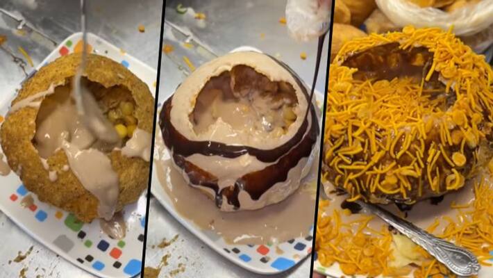 Raj kachori chaat with chocolate sauce, latest bizarre fusion food ...