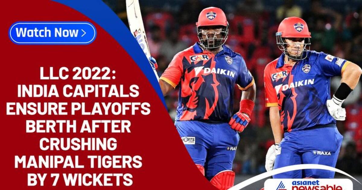 LLC 2022: India Capitals ensure playoffs berth after crushing Manipal ...