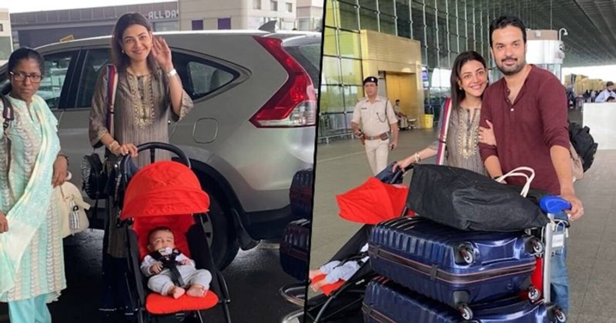 Kajal Aggarwal REVEALS son Neil Kitchlu’s face for the first time ...