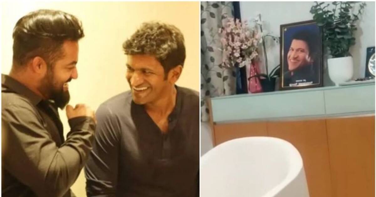 Puneeth Rajkumar; Jr NTR ಮನೆಯಲ್ಲಿ ಅಪ್ಪು ಫೋಟೋ, ಗೆಳೆಯನಿಗೆ ತೆಲುಗು ಸ್ಟಾರ್ ...